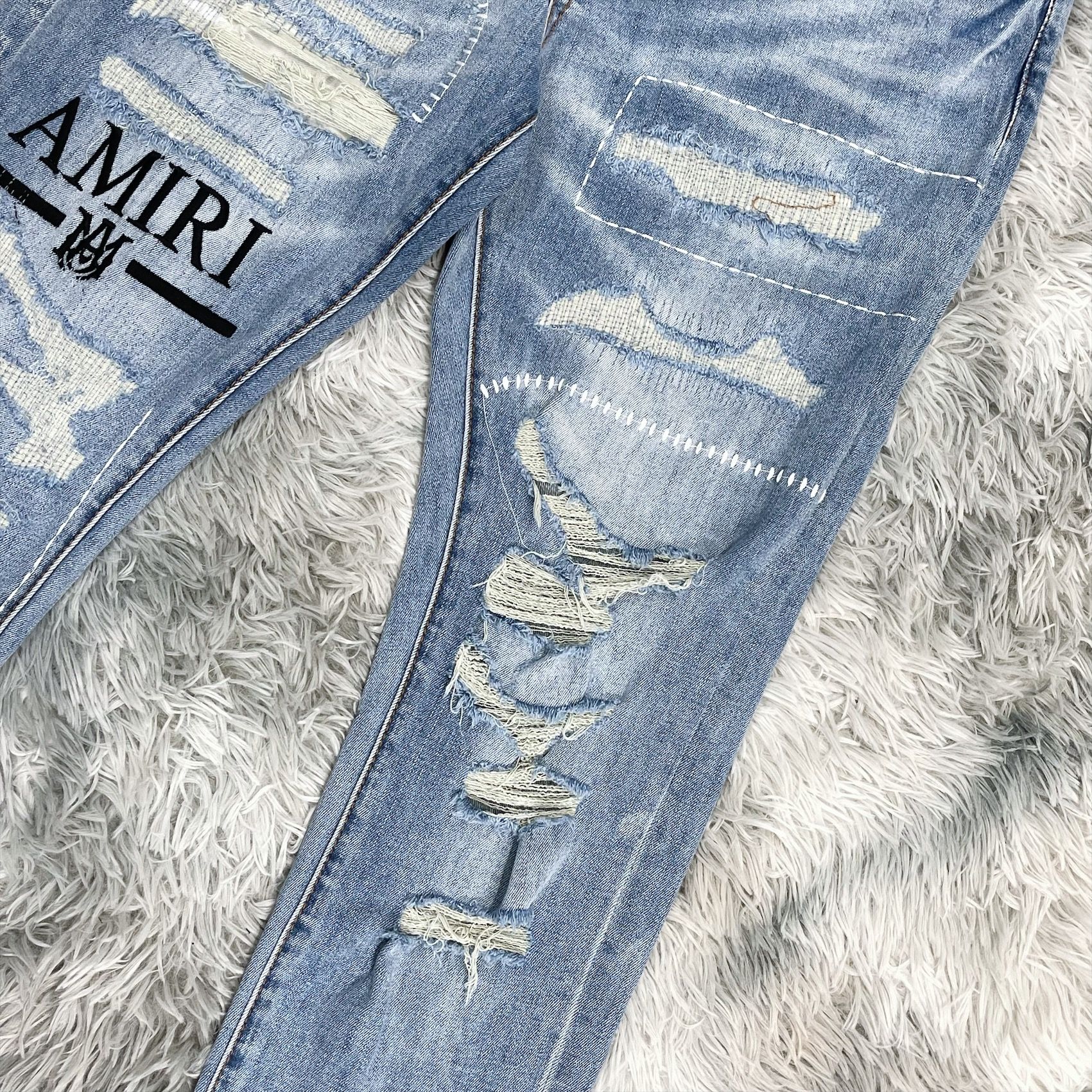 AMR Ma Bar Logo Jean - Blue – EDDY