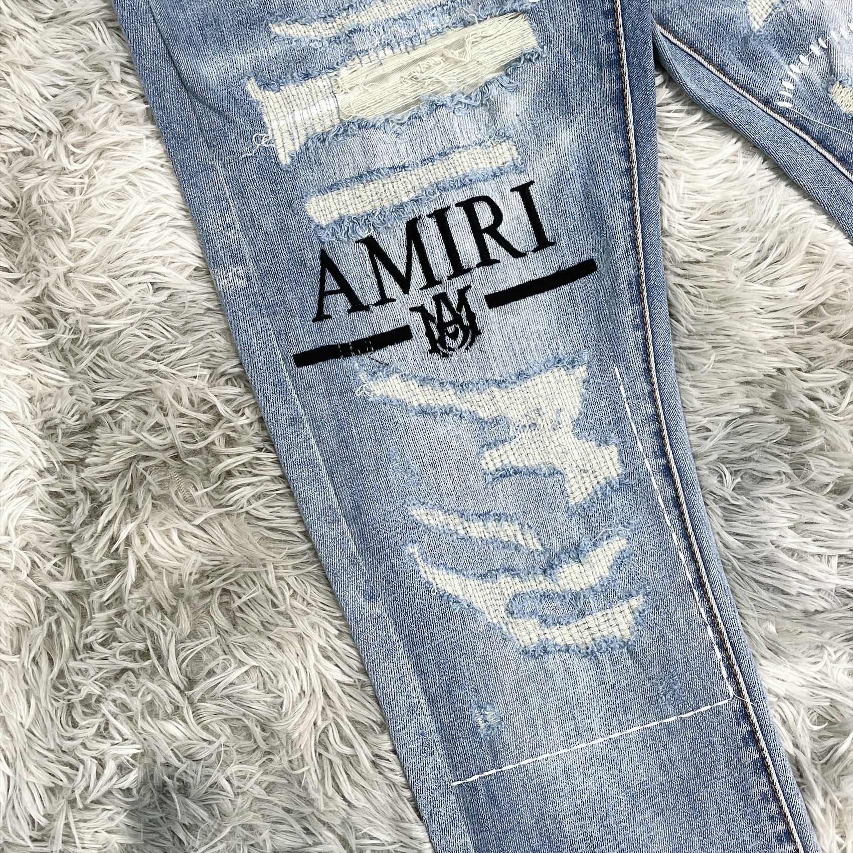 AMR Ma Bar Logo Jean - Blue – EDDY