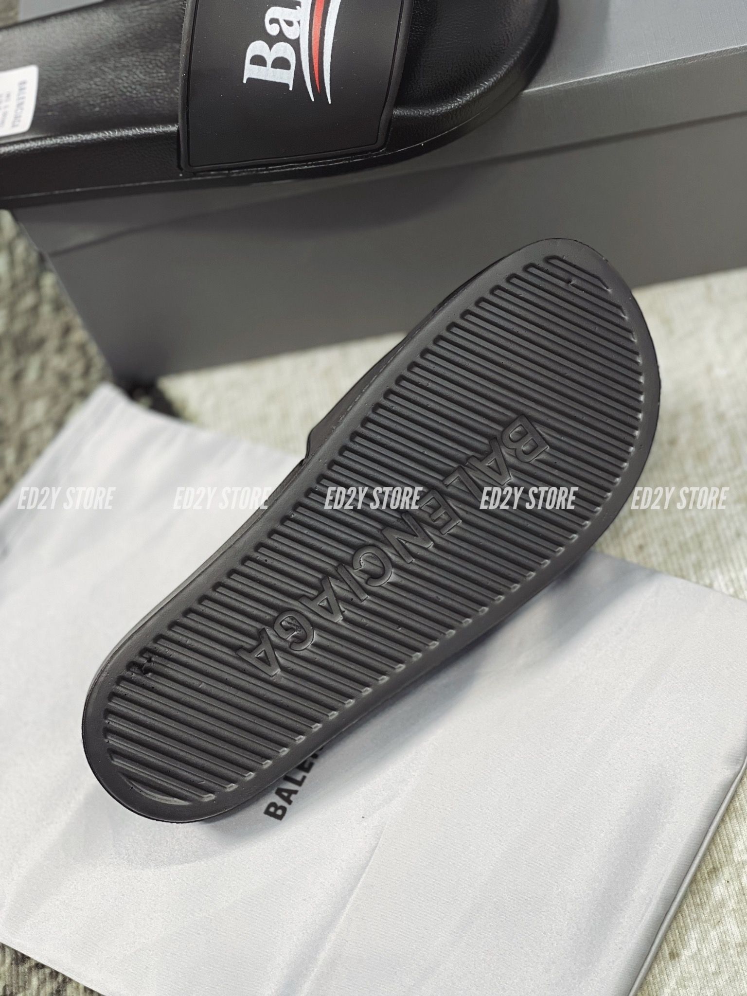 Dép Balen Campaign Logo - Black – EDDY