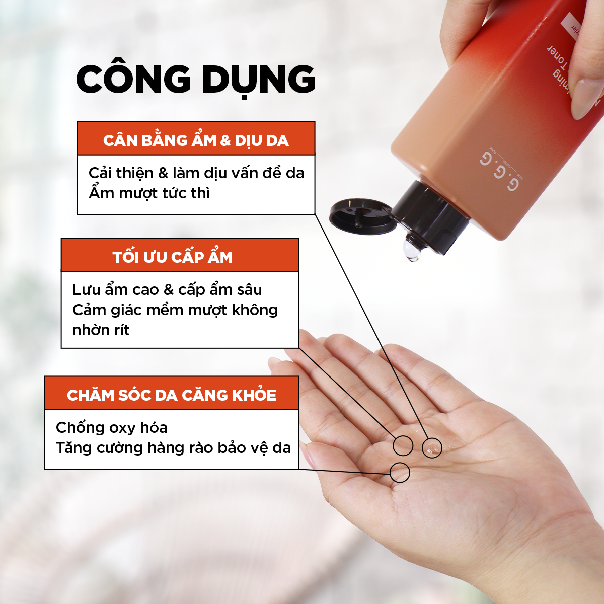 Toner Nấm Cấp Ẩm Dịu Da Calming Mushroom Toner 200ml – G.G.G Cosmetics