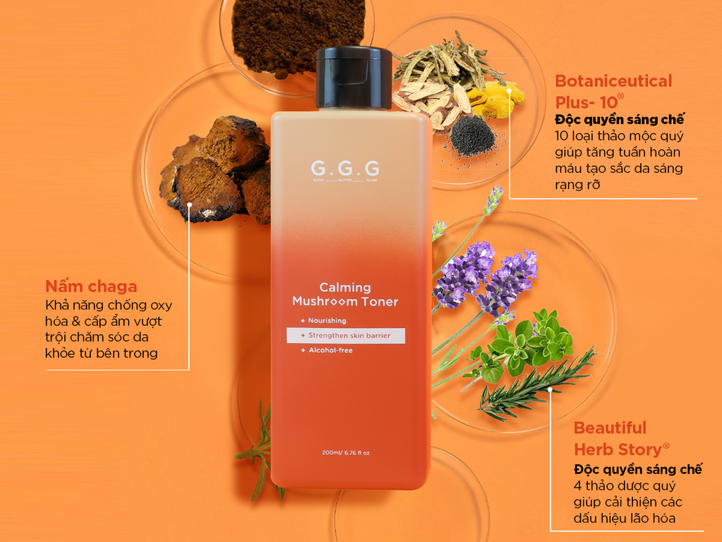 Bộ Dưỡng Chuyên Sâu Phục Hồi Da Khỏe Toàn Diện từ Nấm GGG Mushroom Set – G.G.G Cosmetics