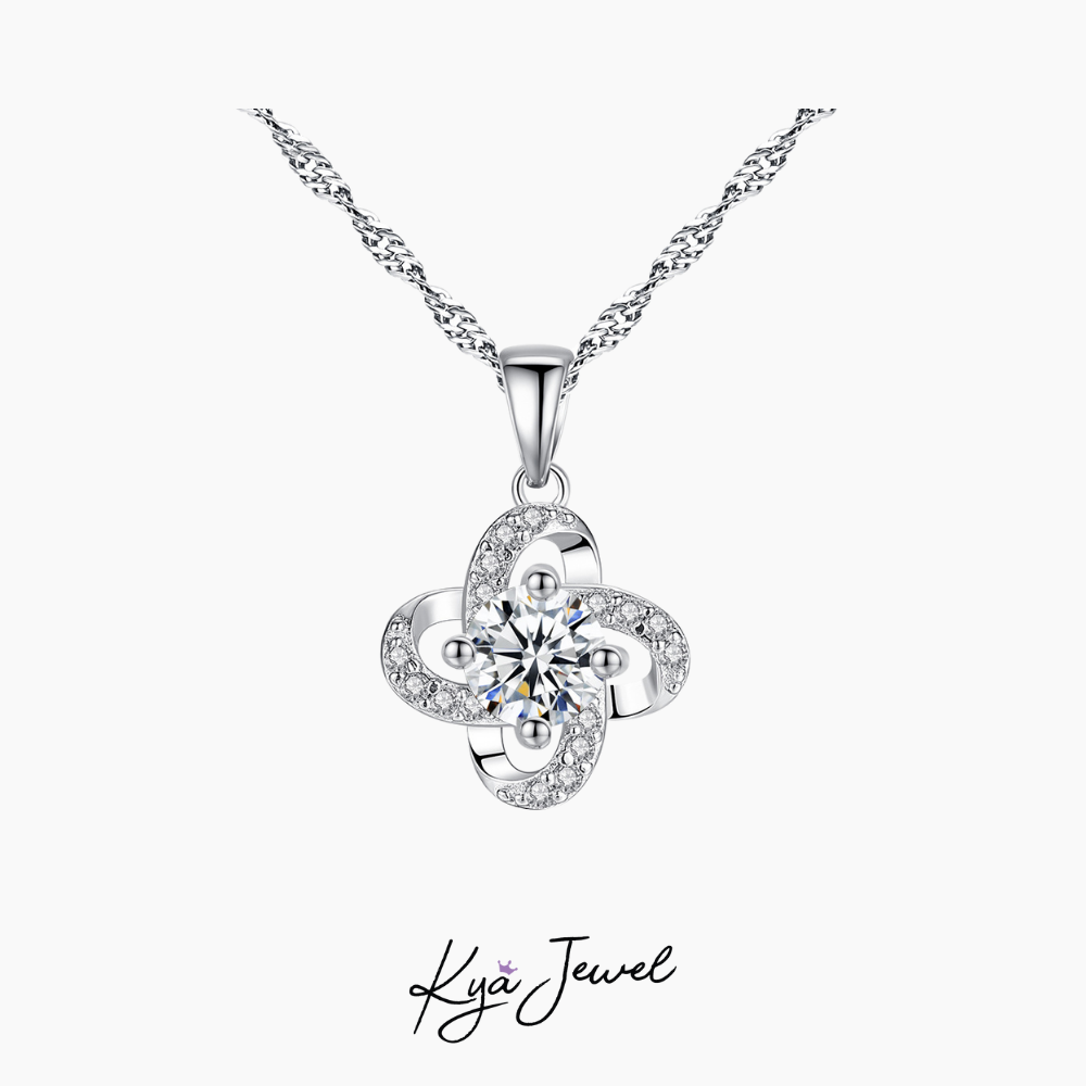 Dây chuyền bạc Ý hoa 4 cánh tinh tế – Kya Jewel Official | Luxury ...