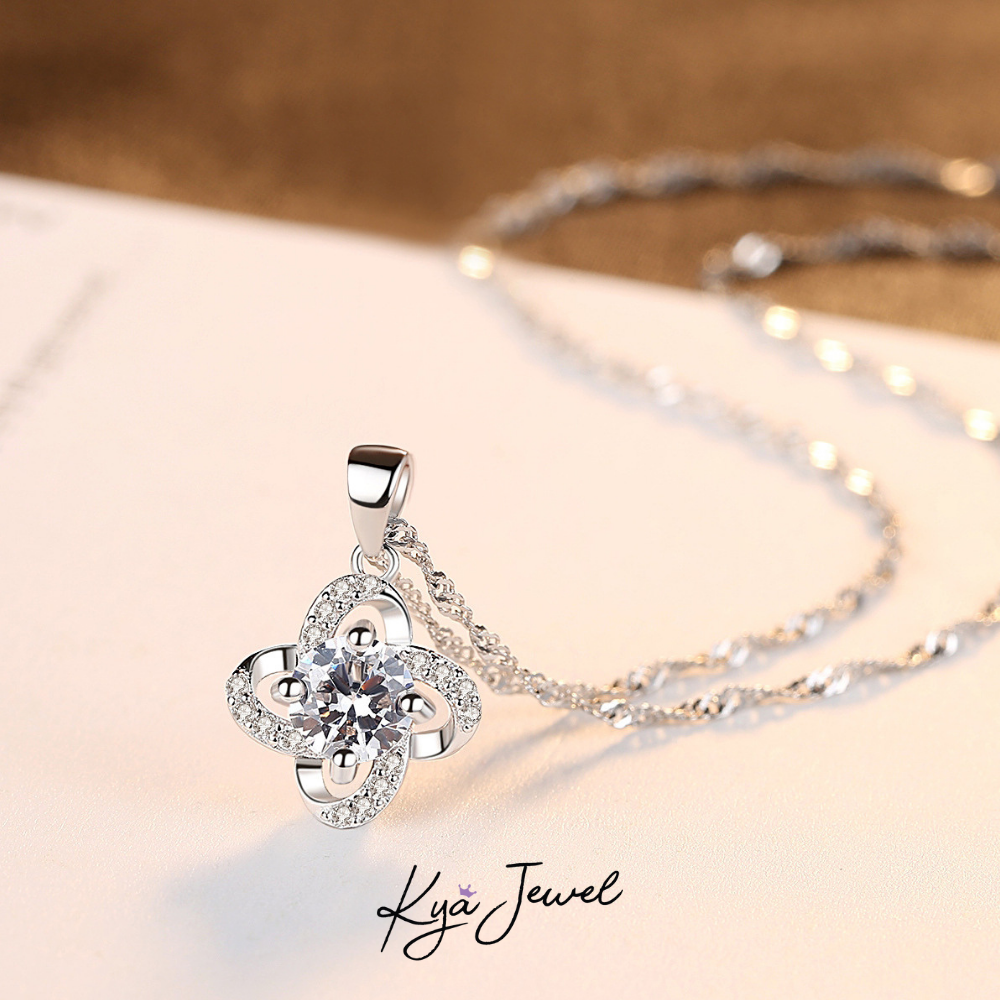 Dây chuyền bạc Ý hoa 4 cánh tinh tế – Kya Jewel Official | Luxury ...