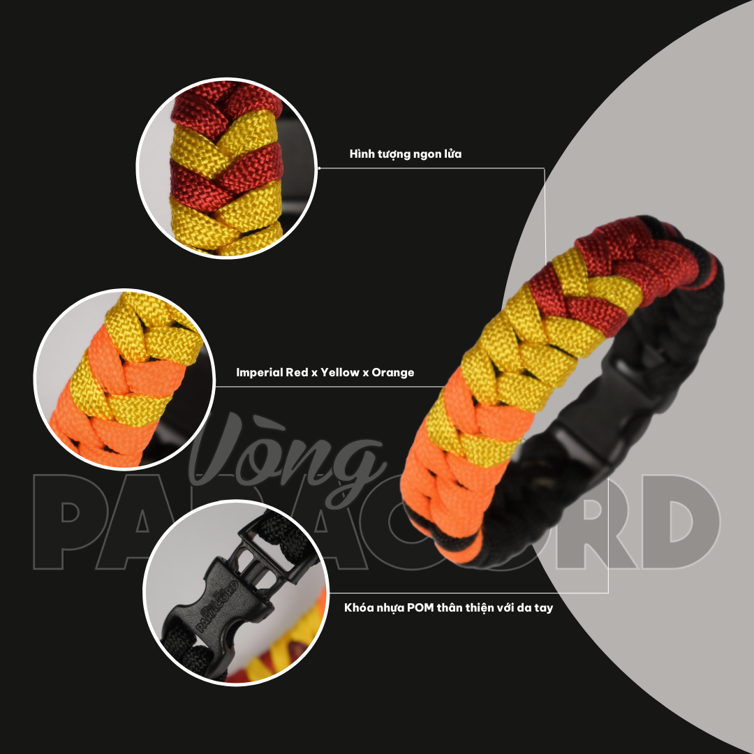 FishTail Fire System - Vòng tay Paracord