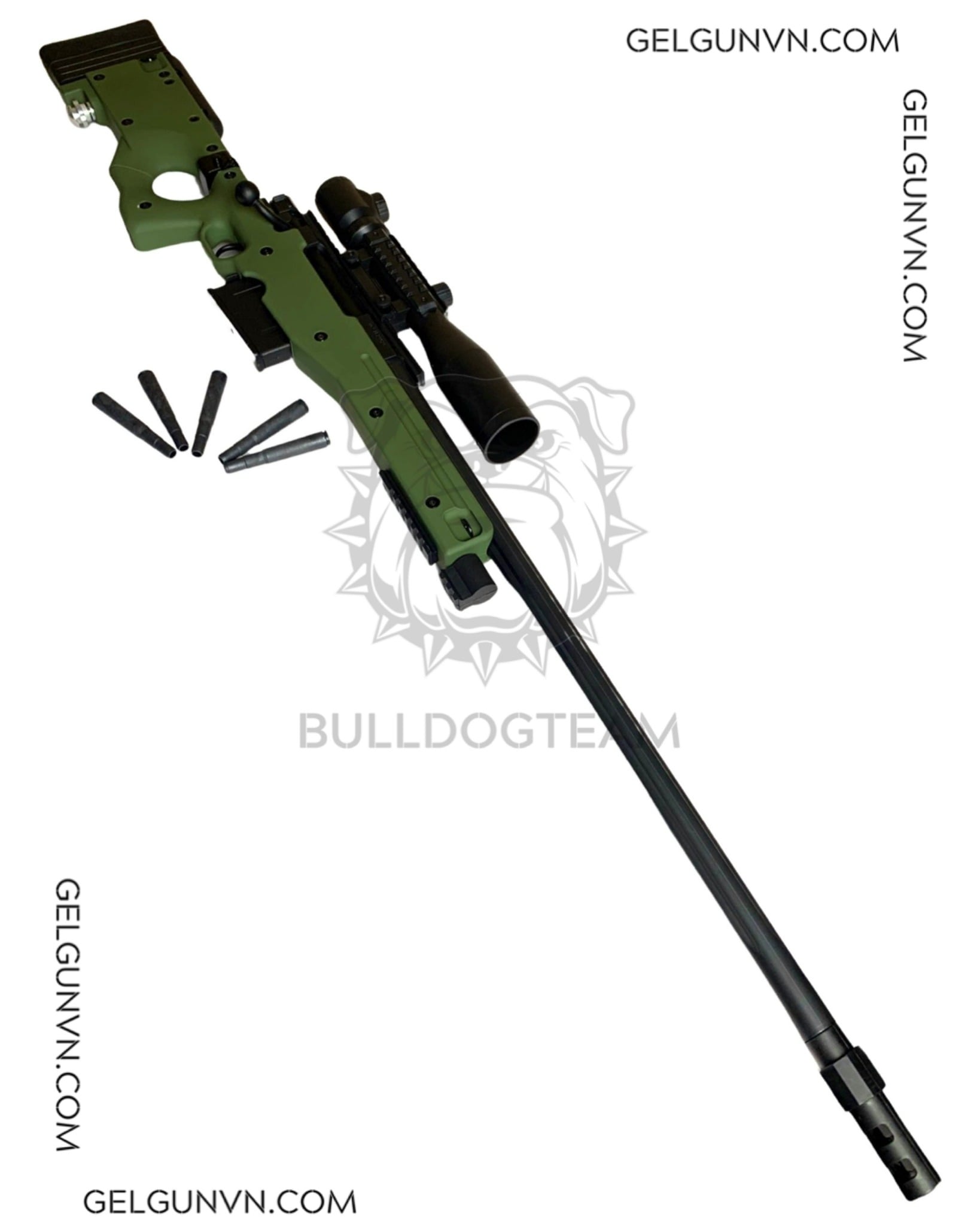 Súng bắn tỉa – Gelgun - Súng đạn thạch - Súng mô hình - Bull Dog Team