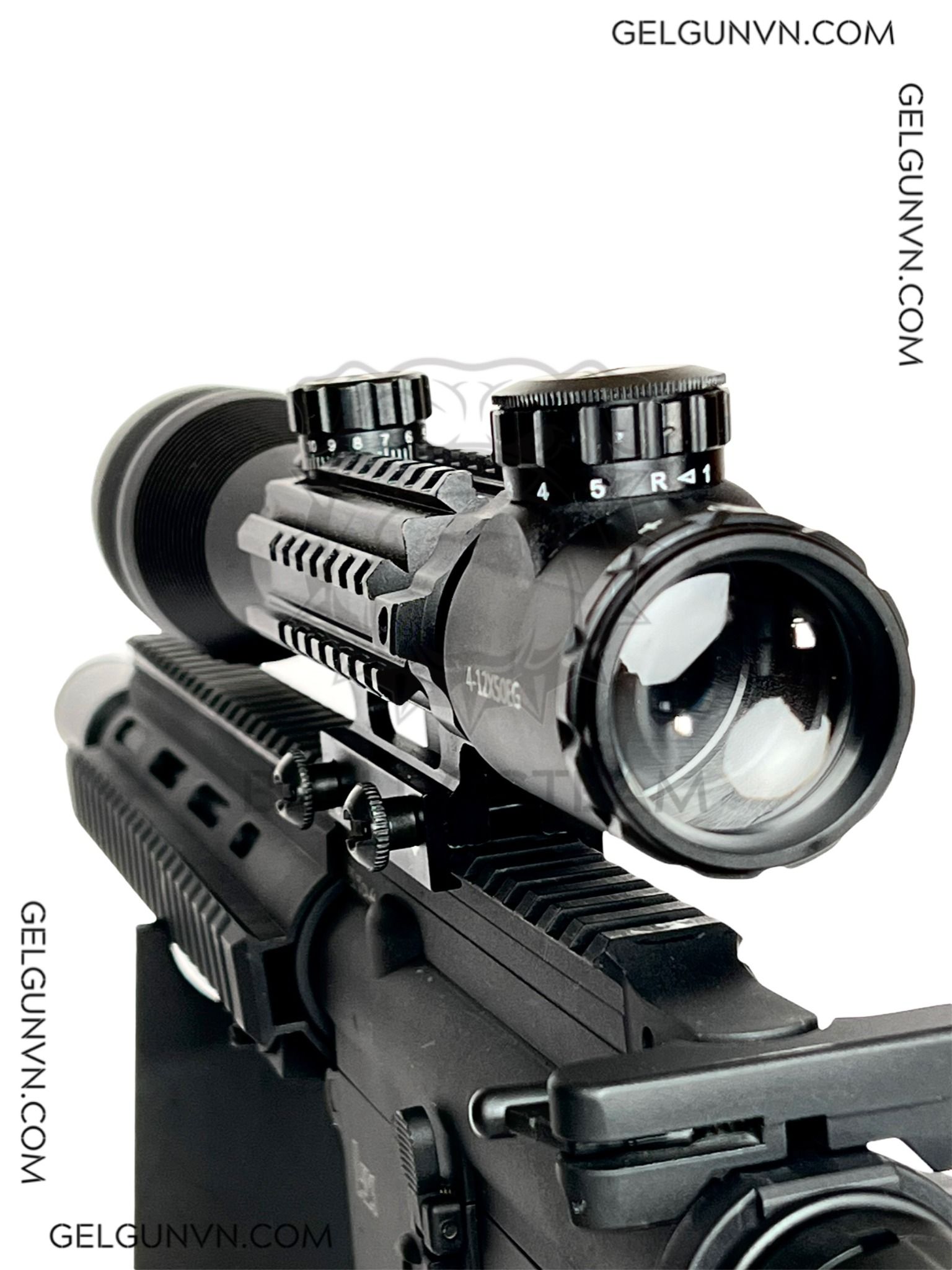 Scope 4-12x50 Kim loại – Gelgun - Súng đạn thạch - Súng mô hình - Bull ...