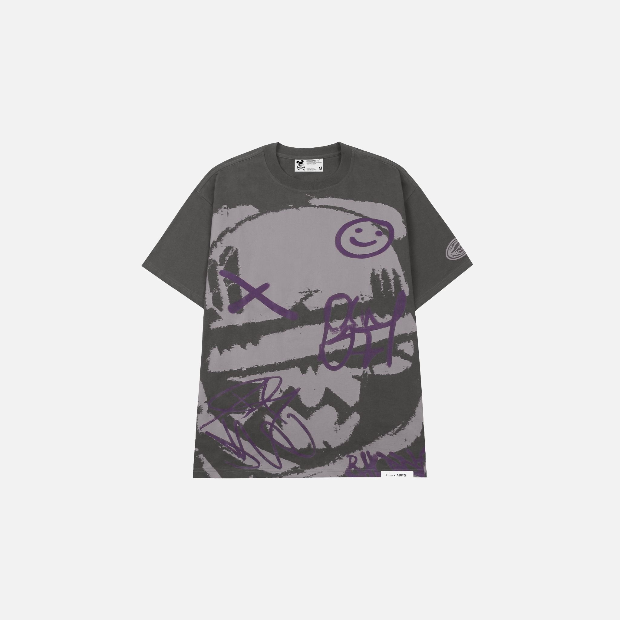 GREY SUPERLOGO TEE– Bad Habits Official Store