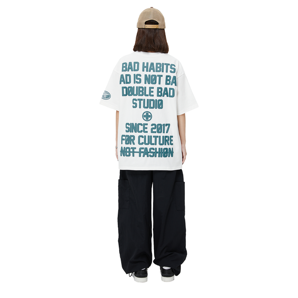 WHITE SUPERLOGO TEE – Bad Habits Official Store