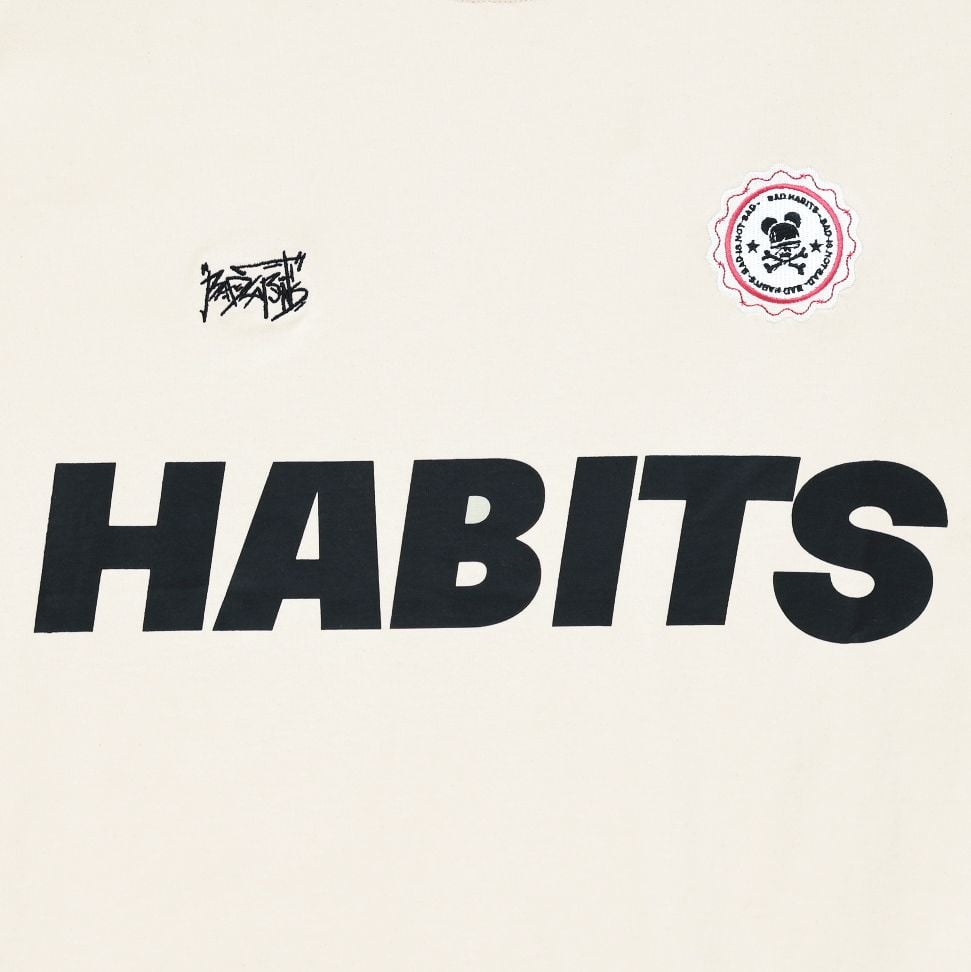 CREAM - BAD UNIFORM TEE– Bad Habits Official Store