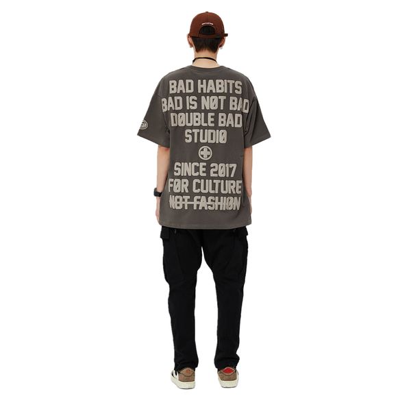 GREY SUPERLOGO TEE– Bad Habits Official Store