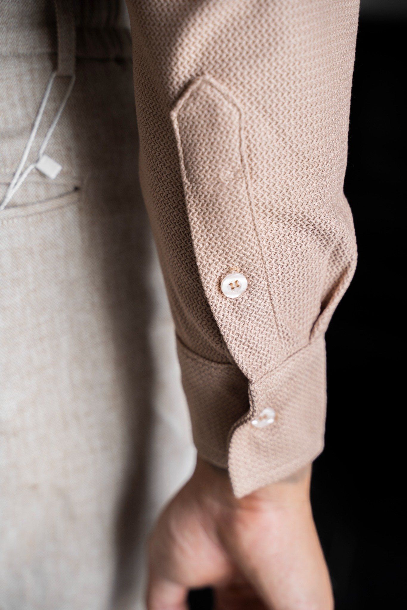 Brown Terry Mandarin Collar Shirt – VIRALCLOTHING