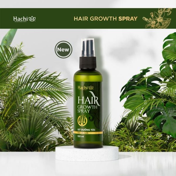 XỊT KÍCH THÍCH MỌC TÓC TINH CHẤT BƯỞI - HACHI HAIR GROWTH SPRAY – Hachi ...