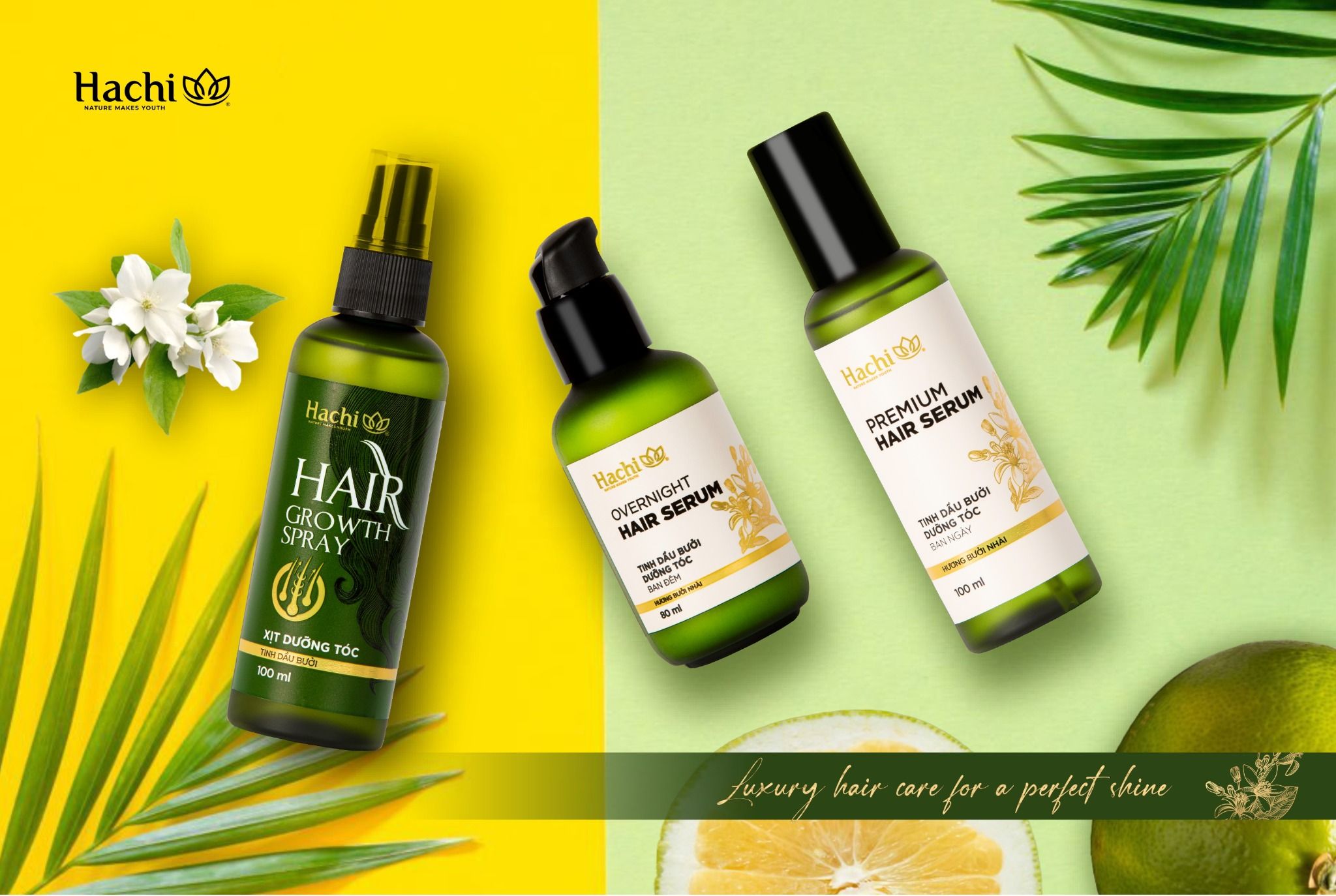 XỊT KÍCH THÍCH MỌC TÓC TINH CHẤT BƯỞI - HACHI HAIR GROWTH SPRAY – Hachi ...