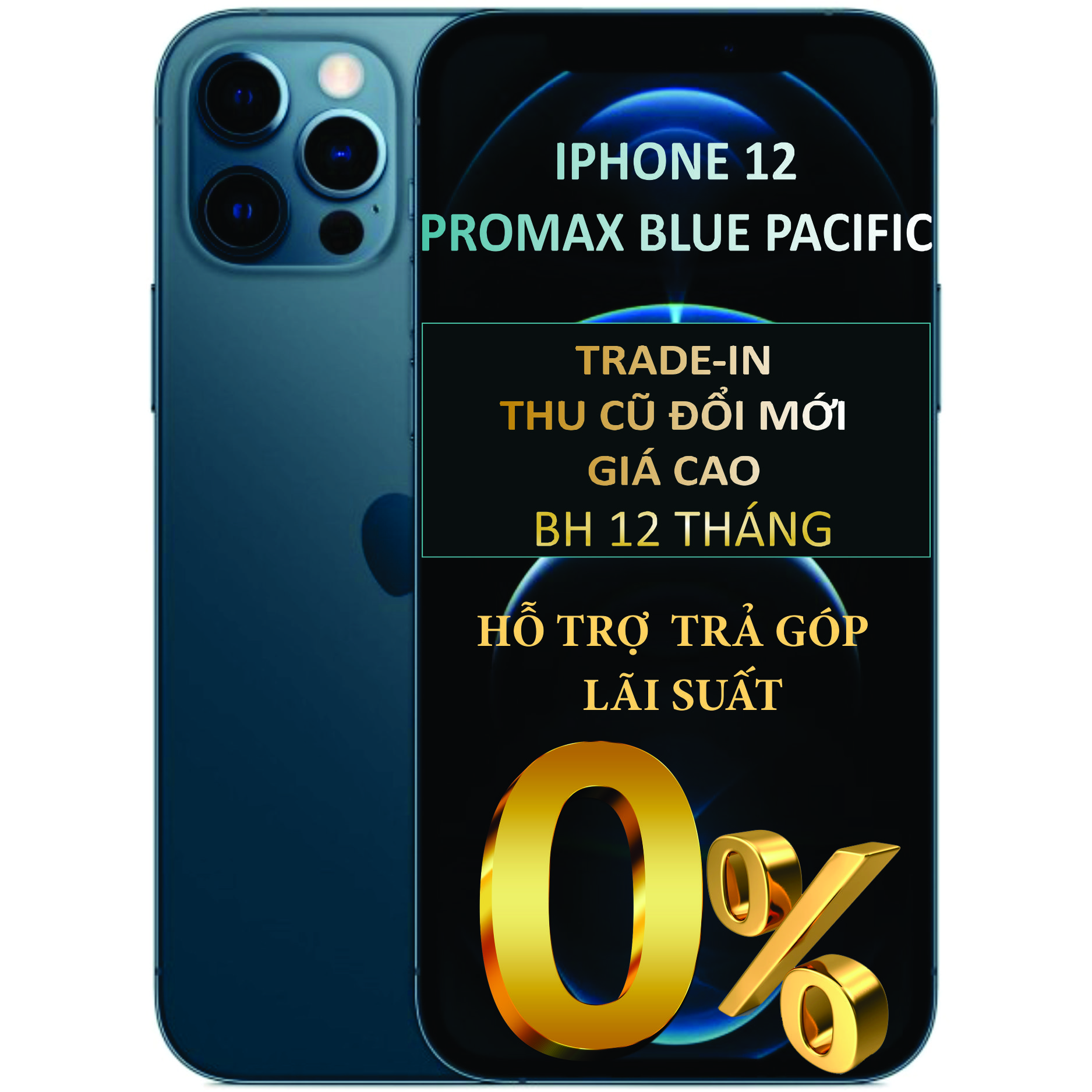 Iphone 12 Promax ( Blue Pacific )