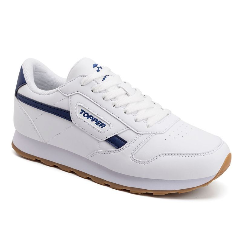 Giày Sneakers Topper siêu nhẹ trắng gót xanh – Lạ Sneakers
