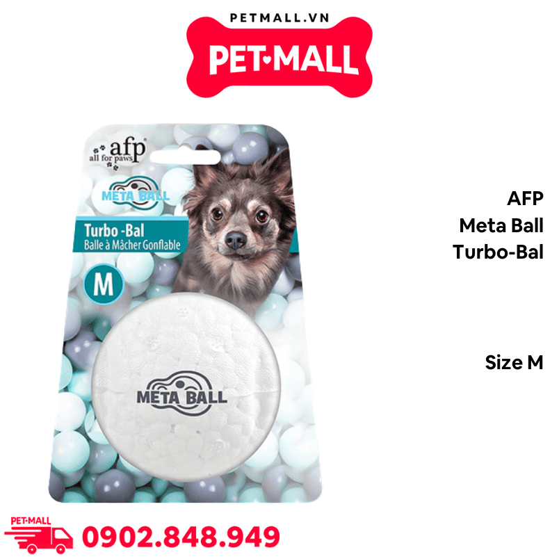 Đồ chơi AFP Meta Ball Turbo-Bal Size M - Có thể nhét treats bên trong ...