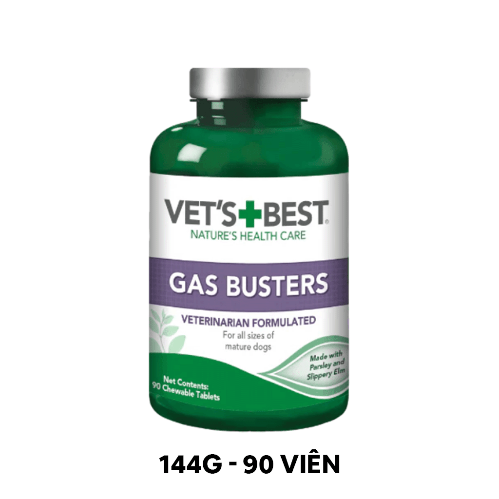 Viên nhai Vet's Best Chewable Tablets Gas Busters for Dogs 144g - 90 v ...