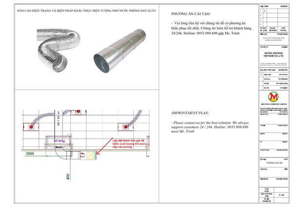 Cải tạo Phòng sạch công nghiệp Nhà máy Astra Visteon Vĩnh Phúc
