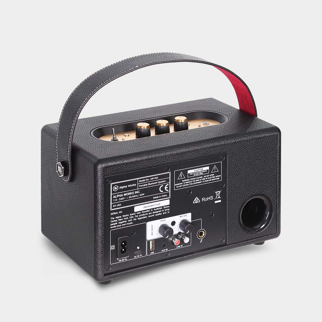 Loa Bluetooth Retro Alpha Works Classic V60 - Pustudio.vn