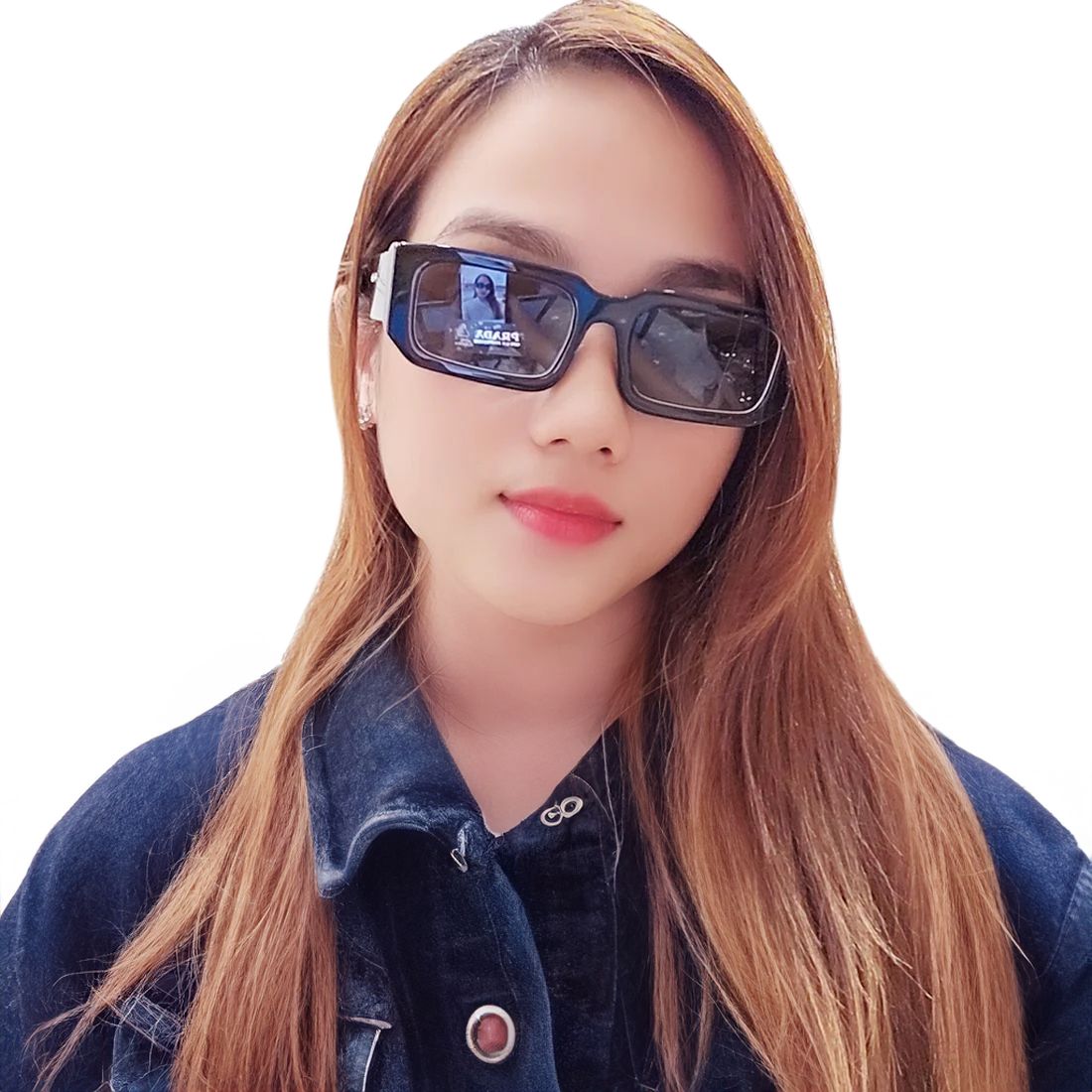 Kính mát PRADA PR06YSF 09Q5S0 Đen Chữ nhật 2025 | Giảm 20% – LienSon