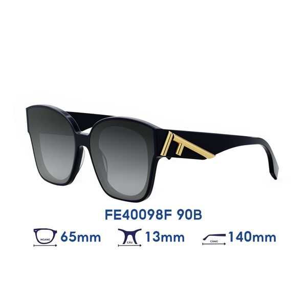 Kính mát FENDI FE40098F 90B Xanh đen |Giảm 20%-50% – LienSon
