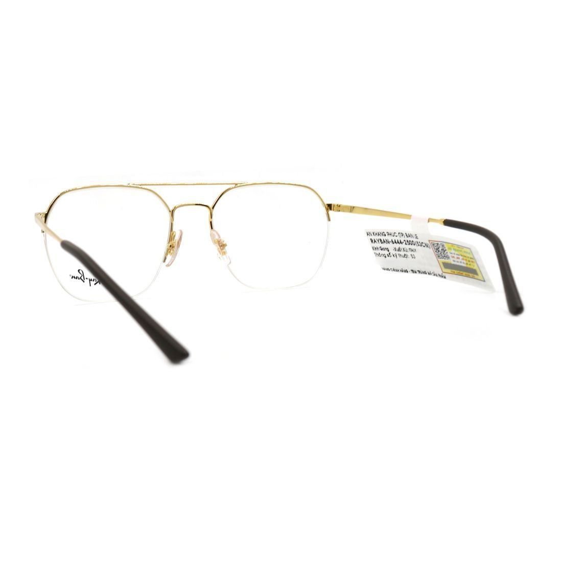 Gọng kính Rayban RB6444 2500 Các chi tiết mạ crom sáng bóng – LienSon