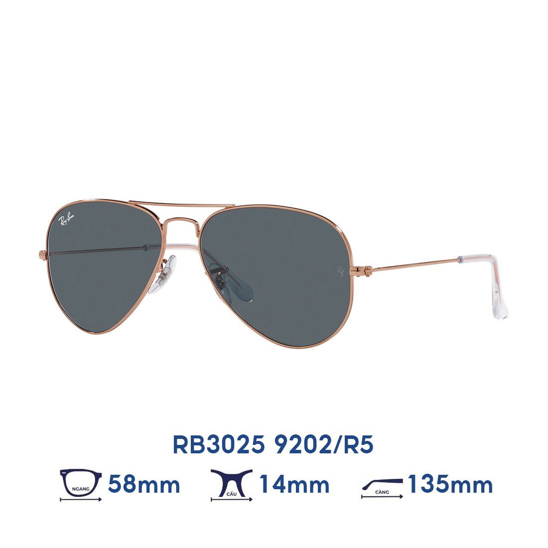 Ray-Ban RB3025 là mẫu kính mát huyền thoại với tên gọi "Aviator" – LienSon