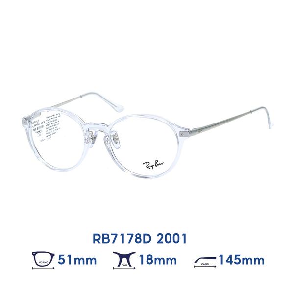 Gọng Ray-Ban RB7178D 2001 – Kiệt Tác Của Sự Thanh Lịch Vượt Thời Gian ...