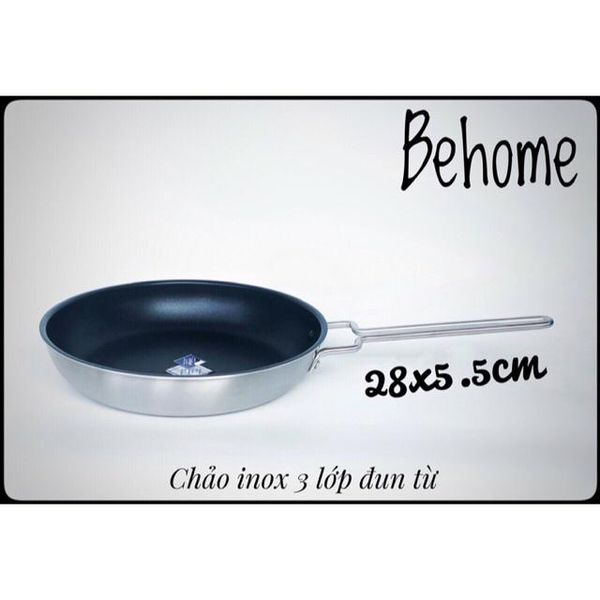 Chảo chống dính BEHOME inox 304 28cm
