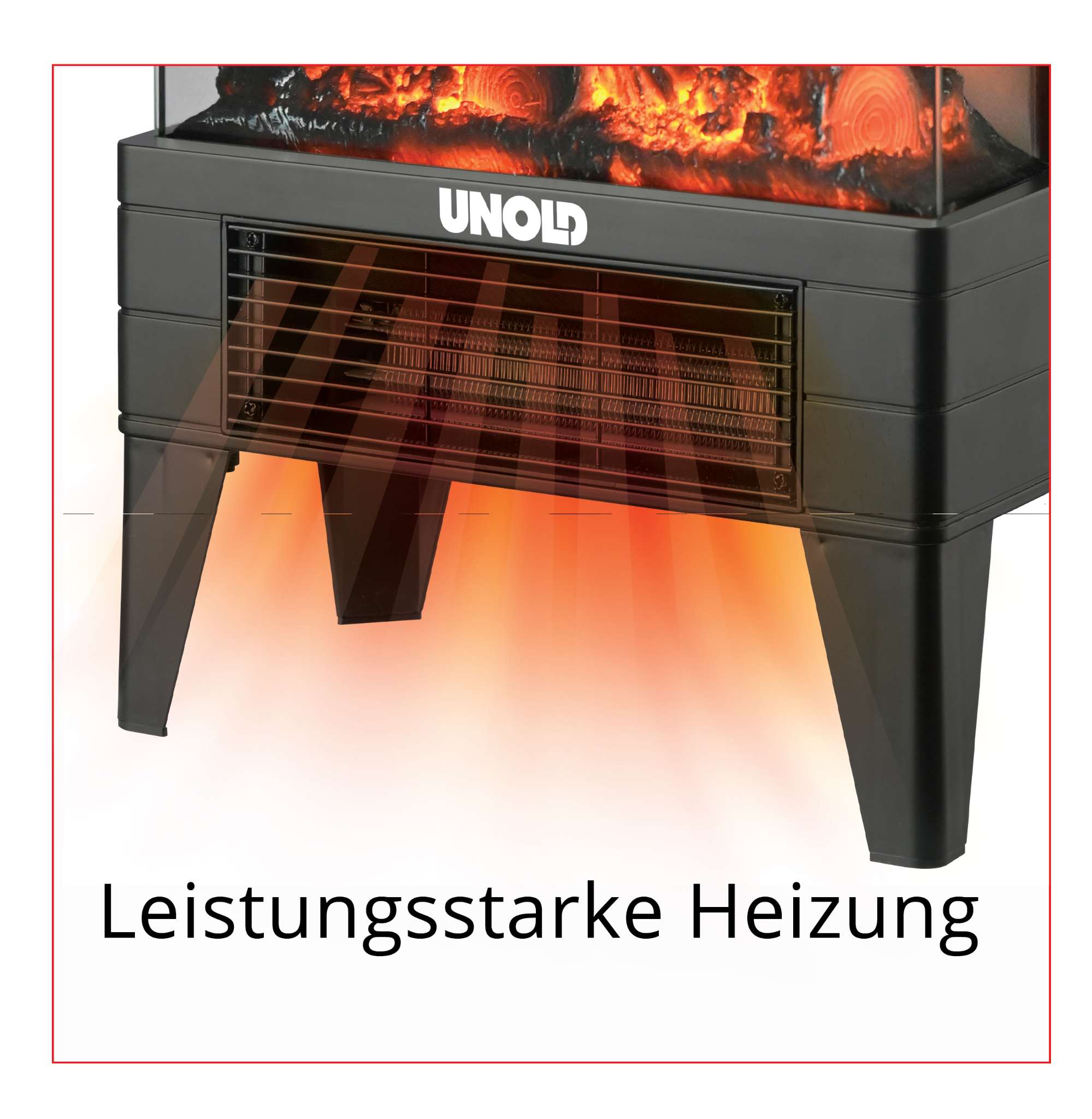 Lò sưởi 3D UNOLD ELEKTROKAMIN Alpina 3 trong 1 (Sưởi, Trang trí, Gió)