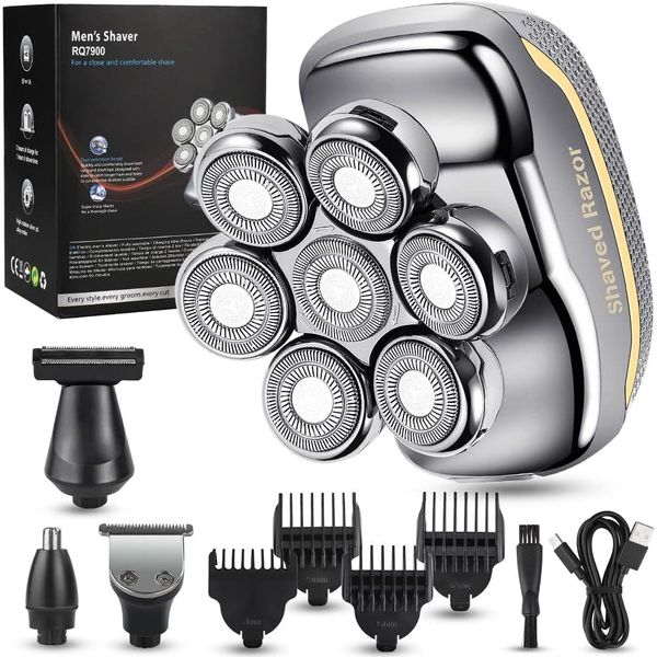 Máy Cạo Râu, Đầu Trọc, Hói Men's Shaver RQ 7900, Cắt Tóc, Đa Năng, 7D,