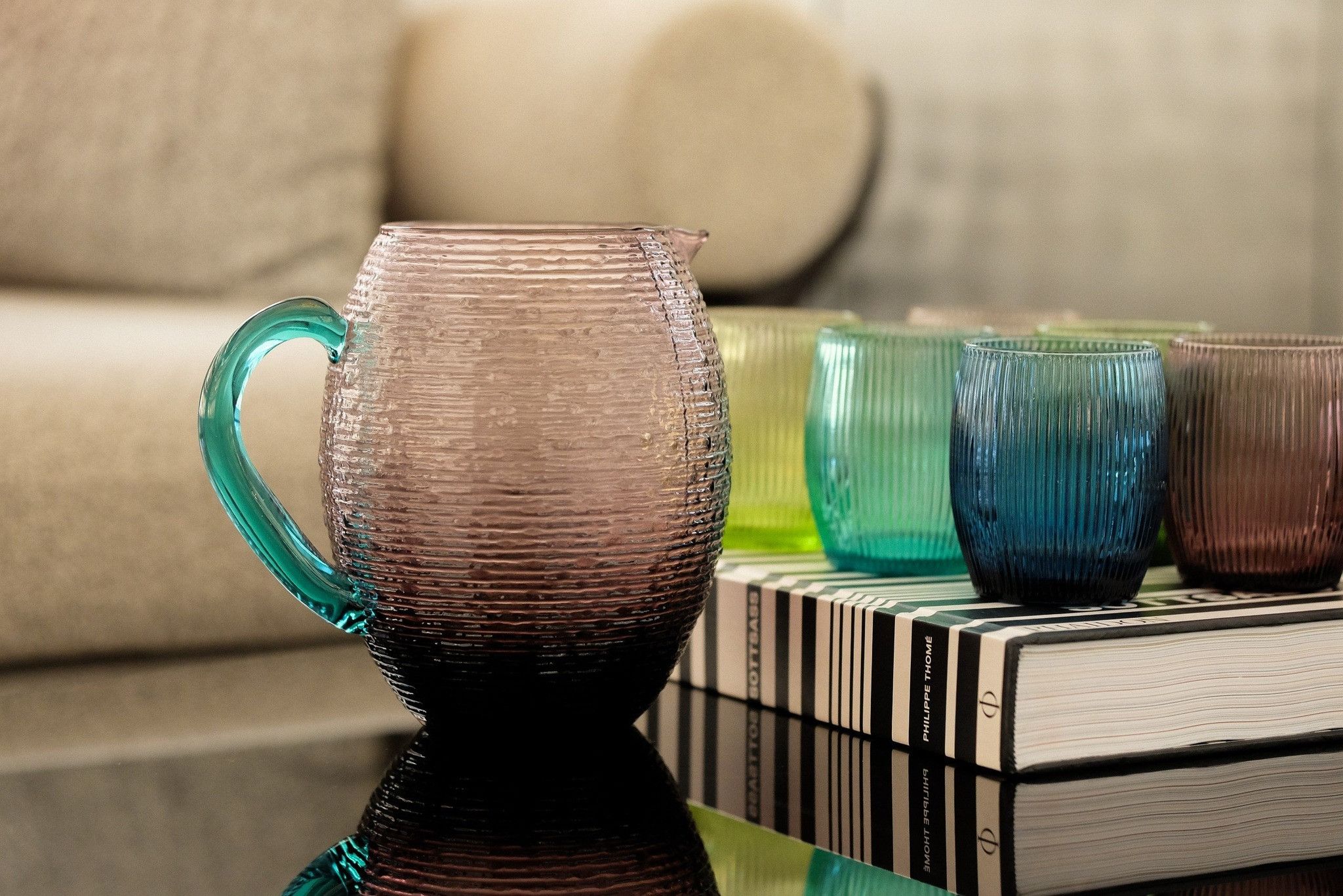 Bình nước pha Lê IVV Multicolor 1500ml Made in Italy