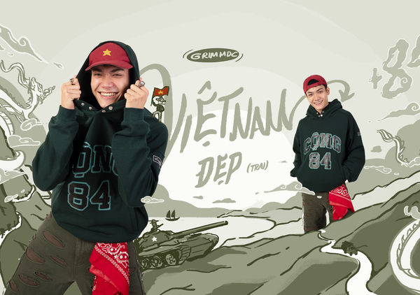 Hoodie Cộng 84 // Moss Green – Grimm DC