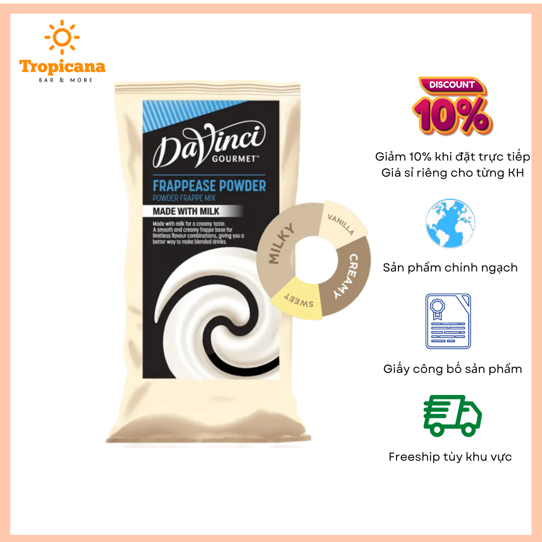 Bột Mix (Bột Frappe) Davinci Gourmet Frappease - Túi 1.5kg – Tropicana