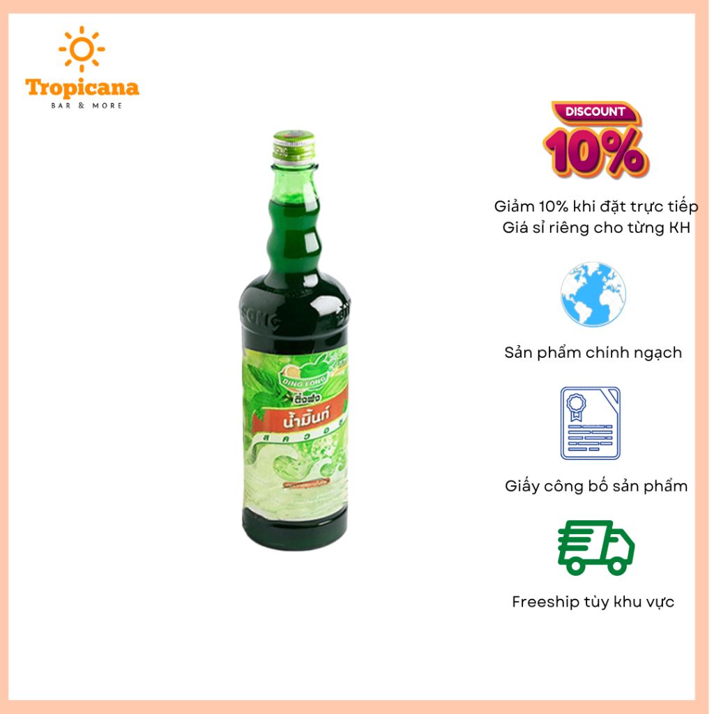 Siro Dingfong Bạc Hà - Chai 760ml – Tropicana