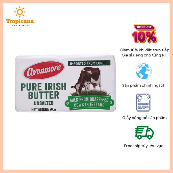 Bơ động vât lạt Avonmore - Thỏi 200g – Tropicana
