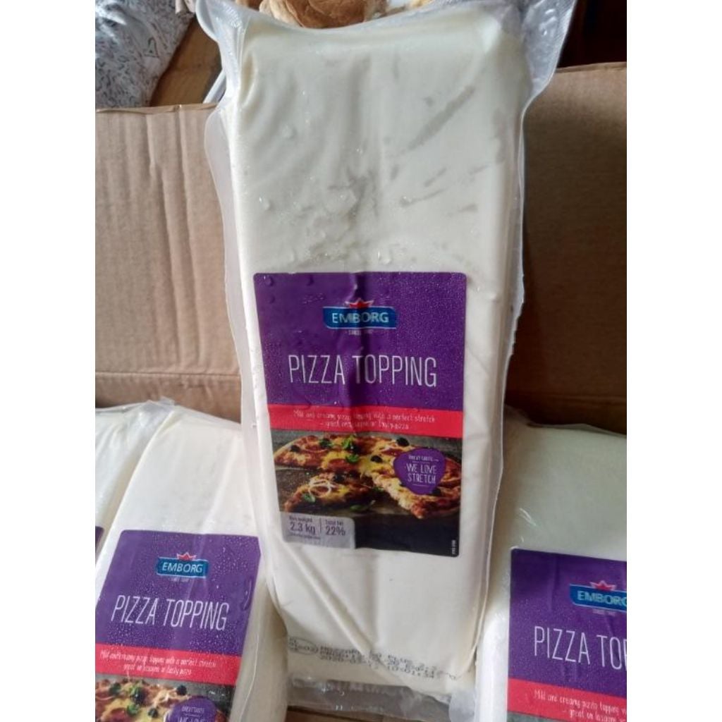 Phô mai Pizza Topping Emborg - Khối 2.5kg – Tropicana