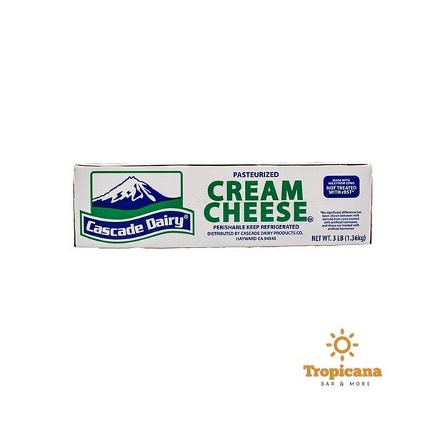 Phô mai kem - Cascade Dairy Cream cheese hộp 1.36kg – Tropicana