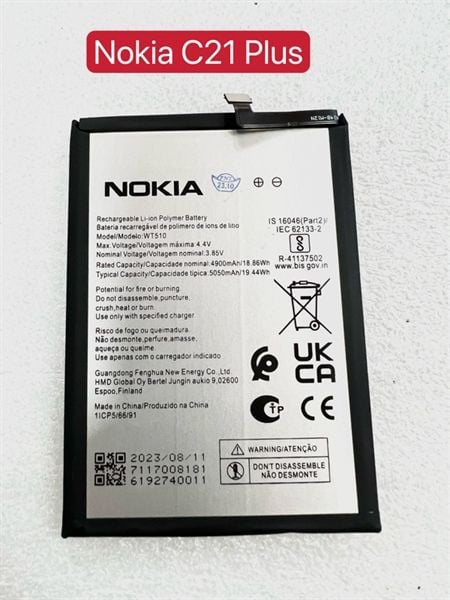 Pin Nokia C21 Plus (2022) / WT510 / 4900mAh – Phước Lộc Mobile - Mua ...