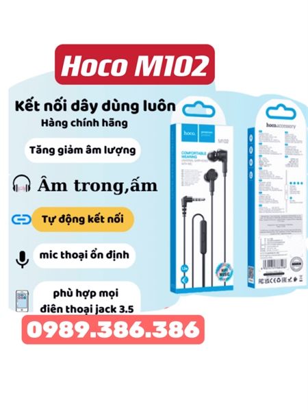 Tai Nghe Dây Hoco M102 – Phước Lộc Mobile - Mua Bán - Sữa chữa Điện Thoại - Linh Kiện Điện Thoại ...