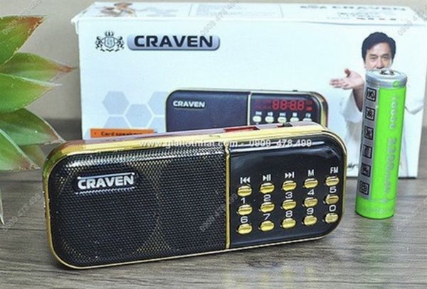 Loa CRAVEN Cr-25A Pin Nghe Thẻ Nhớ ,Usb 2.0 ,FM RADIO – Phước Lộc ...