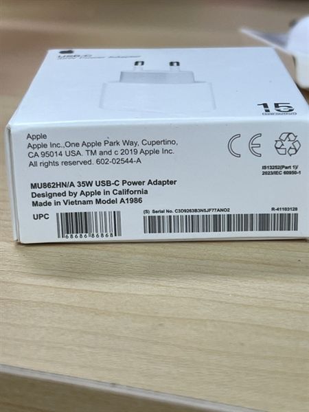 Cóc Iphone 15 PM 35W - A1986 / IP15 (Rep 1:1) -Chân Dẹp – Phước Lộc ...