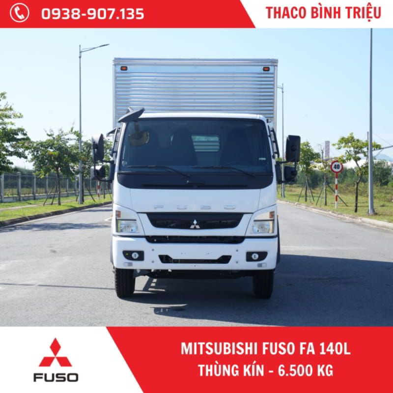 Xe tải Mitsubishi 6 tấn | Fuso FA 140L | Thùng kín – THACO Bình Triệu