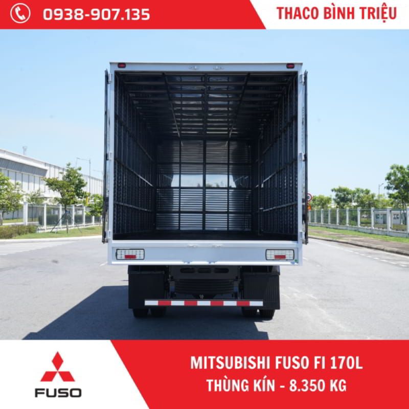 Xe tải Fuso 8 tấn | Fuso FI 170L | Thùng kín – THACO Bình Triệu