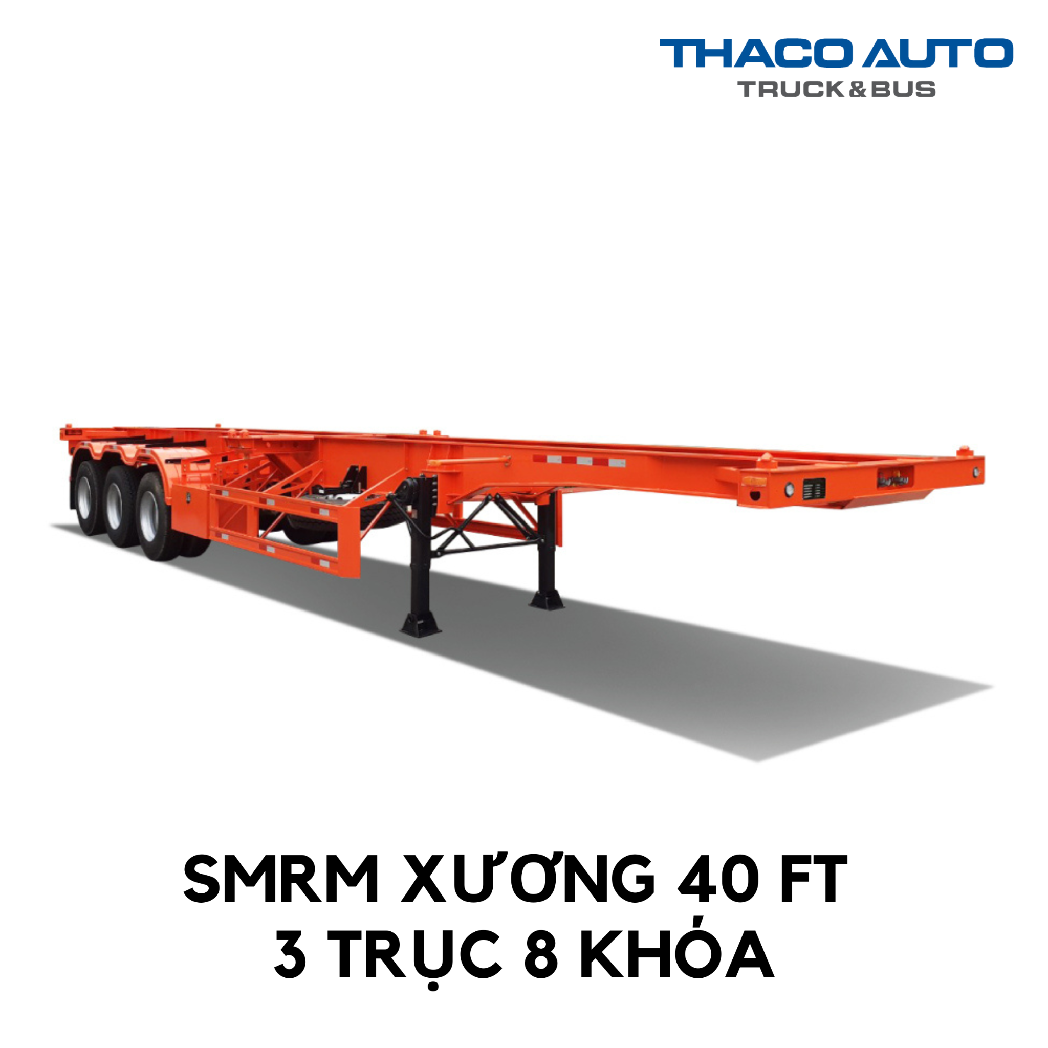 XE SƠ MI RƠ MOÓC THACO CHỞ CONTAINER 40 FEET | 3 TRỤC | 8 KHÓA – THACO ...