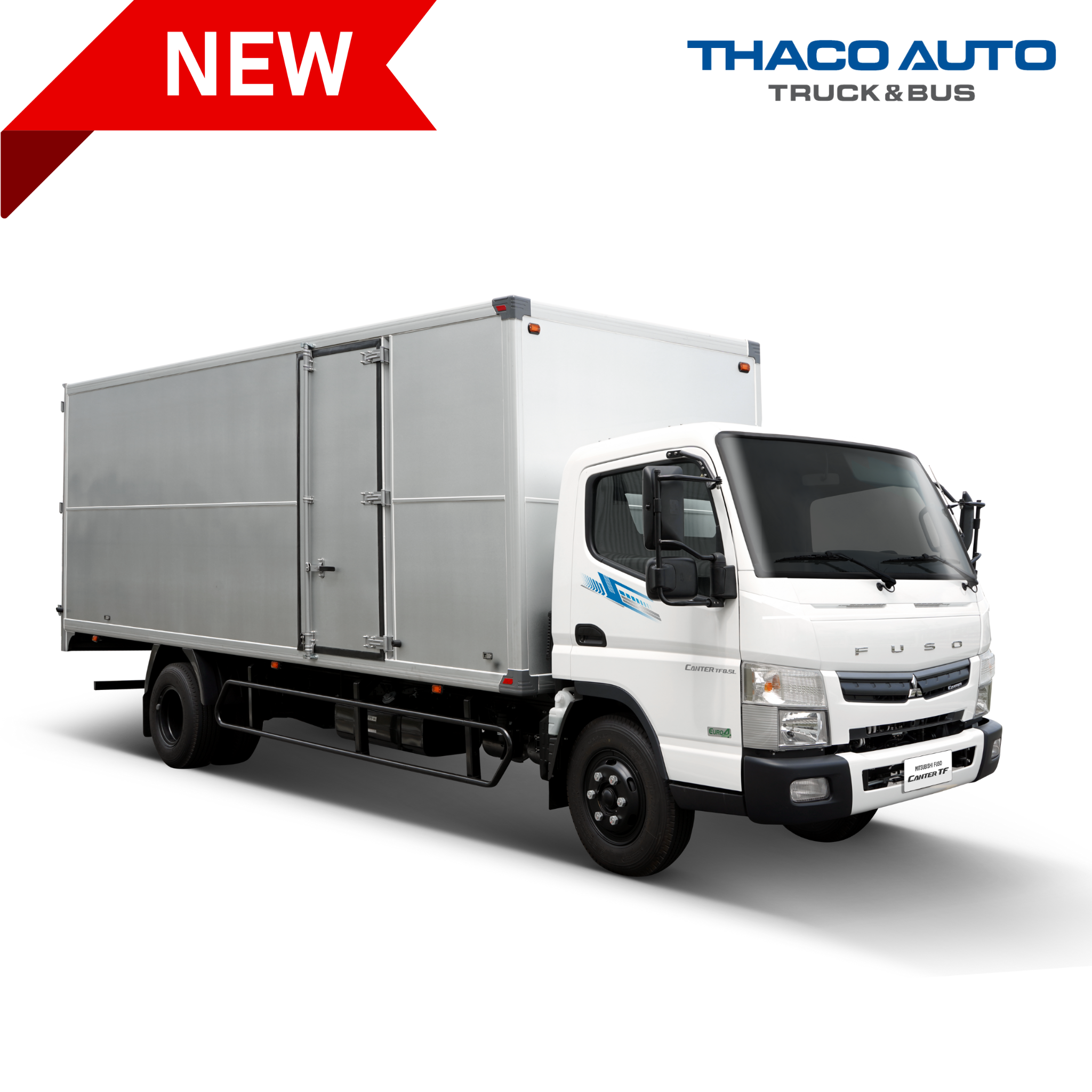 Xe tải Mitsubishi 5 tấn | Fuso Canter TF8.5L | Thùng kín – THACO Bình Triệu
