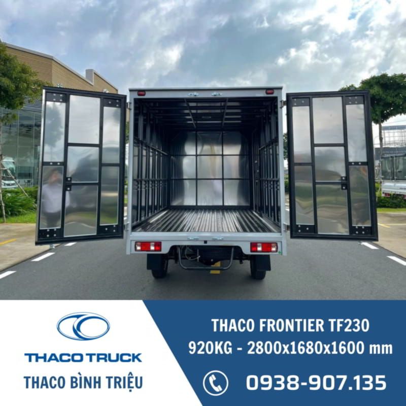 Xe tải THACO Frontier TF230 | Thùng kín | Xe tải 920 kg – THACO Bình Triệu