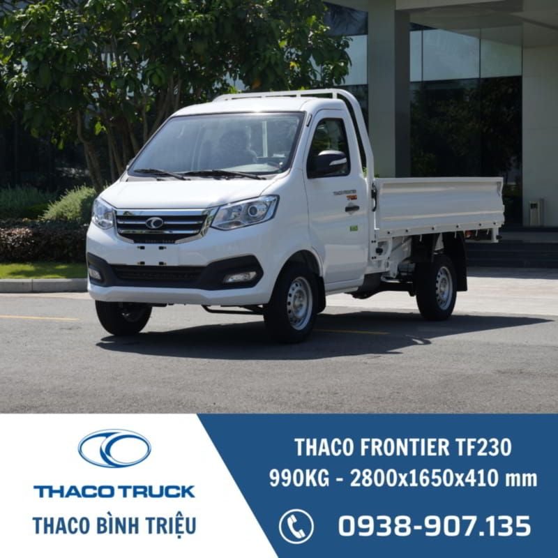 Xe tải THACO Frontier TF230 | Thùng lửng | Xe tải 990 kg – THACO Bình Triệu