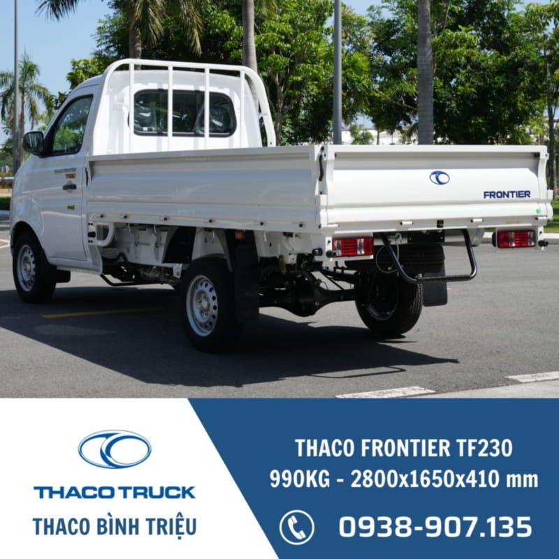 Xe tải THACO Frontier TF230 | Thùng lửng | Xe tải 990 kg – THACO Bình Triệu