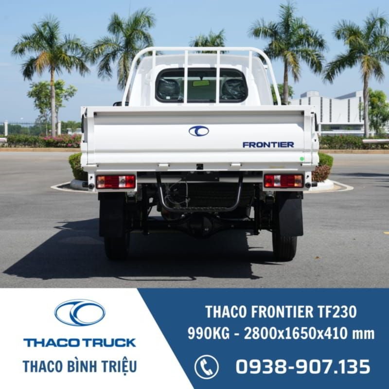 Xe tải THACO Frontier TF230 | Thùng lửng | Xe tải 990 kg – THACO Bình Triệu